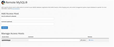 How To Configure Cpanel Mysql Mariadb Or Postgresql For Remote