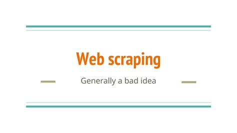 Web Scraping PPT