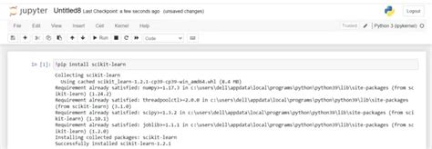 Modulenotfounderror No Module Named Sklearn SOLVED