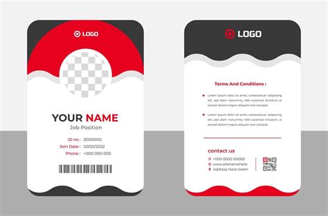 Modern And Clean Business Id Card Template Professional Id Card Design