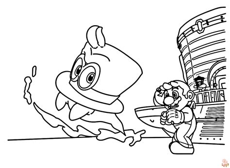 Gratis Mario Odyssey Kleurplaten Om Te Printen Kleurplatengb