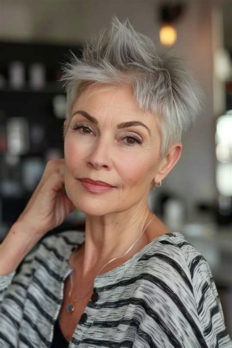 27 Short Spiky Haircuts For Women Over 60 With Sass
