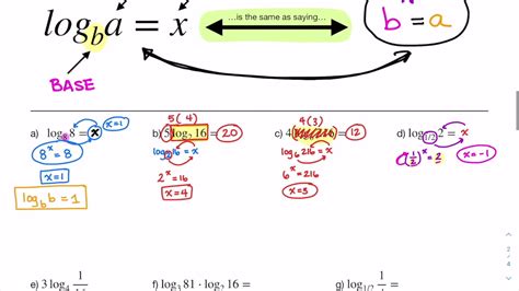 [im3] simplifying basic logarithms youtube