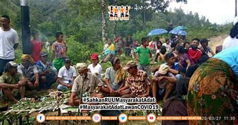 Aliansi Masyarakat Adat Nusantara Aman Ritual Tolak Covid Di