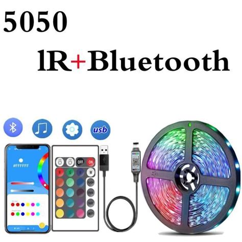 Bande Led Ir Bt Control M Bande Lumineuse Led Rgb M M