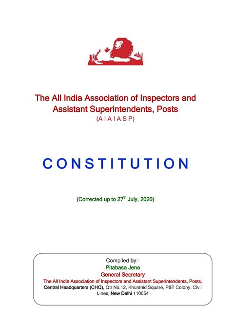 All India Association Of Inspectors And Assistant Superintendents