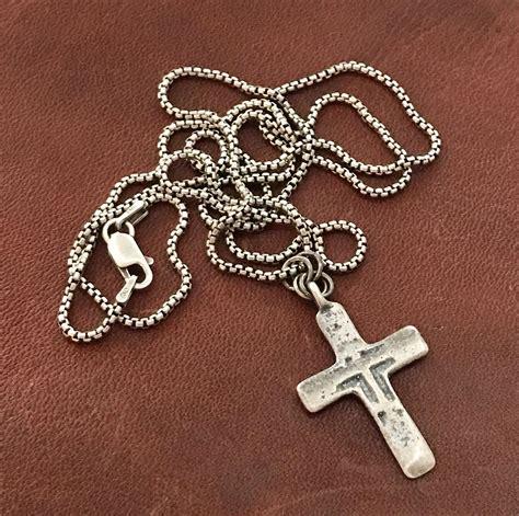 Sterling Silver Men S Cross Necklace A Johnny LTD Original Piece With