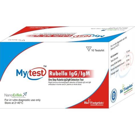 Kit De Prueba De Rubeola Mytest Biofootprints Healthcare Pvt Ltd