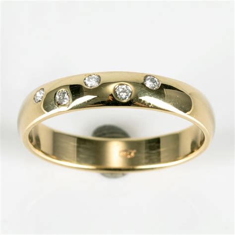 14 Kt Yellow Gold Ring 0 15 Ct Diamonds Catawiki