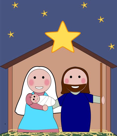 Baby Jesus Religious Christmas Clipart Free Holiday Graphics 7 Clipartix