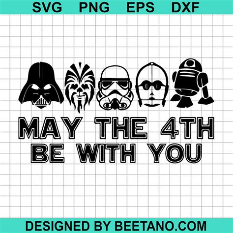 May The 4th Be With You SVG Star Wars Characters SVG Star Wars Day SVG