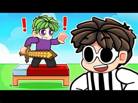 I Pretended To Be A Noob In Roblox Bed Wars Youtube