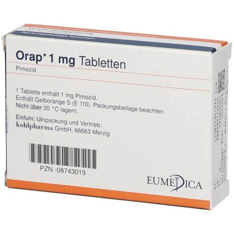 Orap 1 Mg 75 St Shop Apotheke