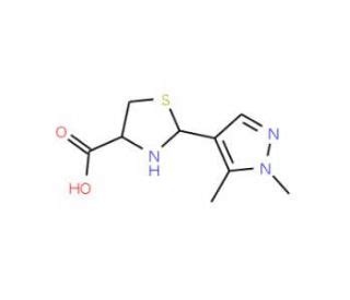 Dimethyl H Pyrazol Yl Thiazolidine Carboxylic Acid