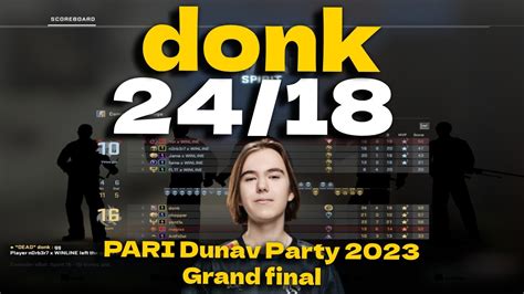 CSGO POV Spirit Donk 24 18 Vs Virtus Pro VERTIGO PARI Dunav Party