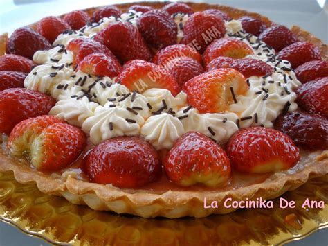 La Cocinika De Ana Tarta De Fresas Y Nata