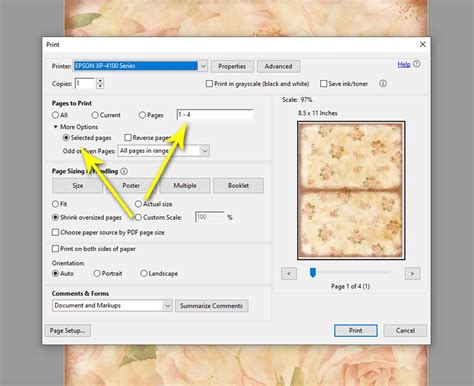 how to print single and multiple pages in pdf documents creative artnsoul