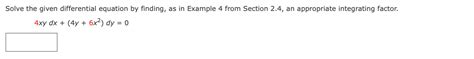 solved solve the given differential equation by finding as