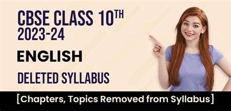 CBSE Class 10 English Syllabus 2023 24 Explore Deleted Chapters And