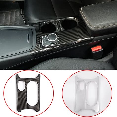 For LHD RHD ABS Chrome Cup Holder Cover Trim For Mercedes Benz A GLA