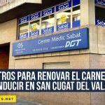 Renovar carnet de conducir en San Cugat del Vallés centros médicos y