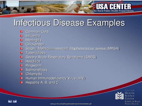 Communicable Diseases Examples