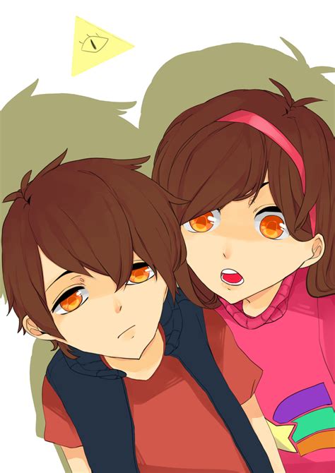 Dipper Pines Mabel Pines Gf Персонажи Gf Арт Gf Art Gravity Falls Anime Аниме