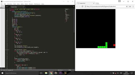 Cara Membuat Game Snake Dengan Html Di Sublime Notepad Youtube