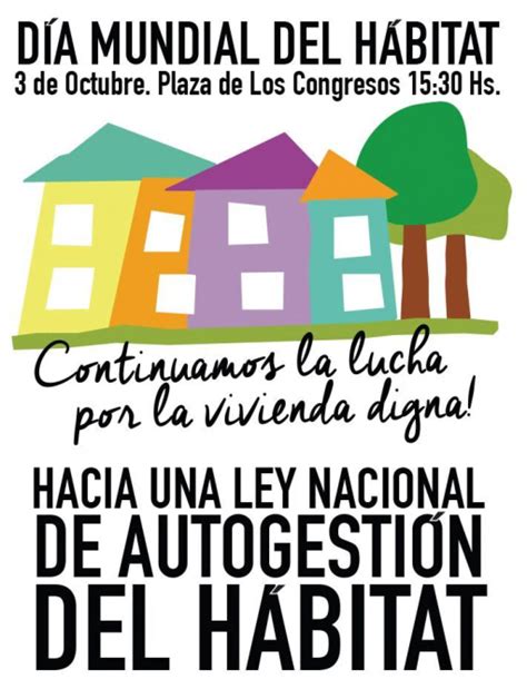 Banner por el día mundial del hábitat de 2022 en apoyo al nuevo