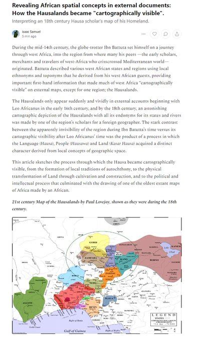 Africa Updates On Twitter RT Rhaplord In 1797 A Hausa Scholar Drew