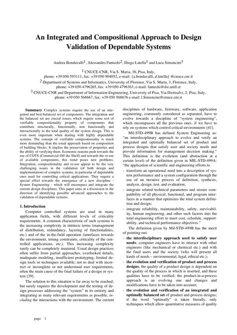 pdf an integrated and compositional approach to design validation of dependable systems