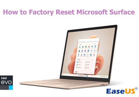 How To Factory Reset Microsoft Surface No Data Loss