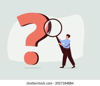 Observation Examination Curiosity Discover Secret Search Stock Vector