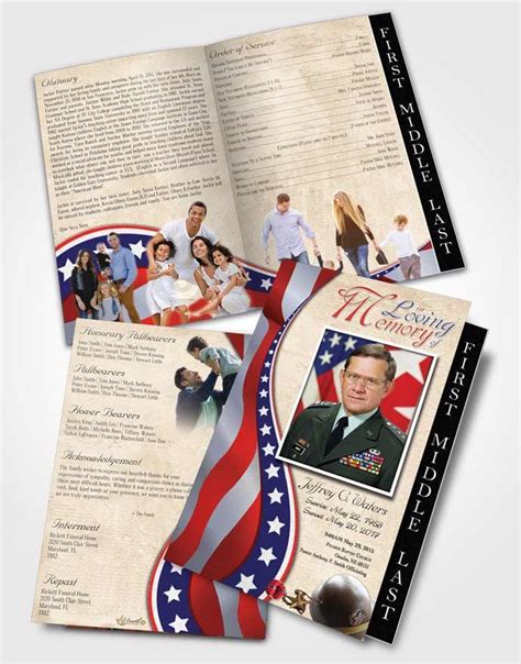 Military Honors Funeral Program Templates Archives FuneralParlour