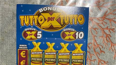 Gratta E Vinci Con Il Bonus Tutto Per Tutto Youtube