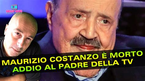 Addio a Maurizio Costanzo Il Celebre Conduttore Se ne è Andato