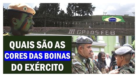 Quais são as cores das boinas do exército Você conhece todas elas