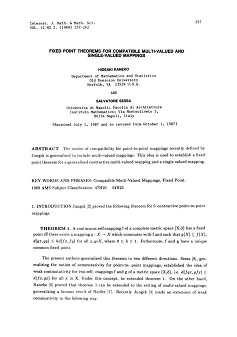 pdf fixed point theorems for compatible multi valued and single valued mappings