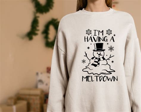 I M Having A Meltdown SVG Christmas SVG Snowman SVG Etsy