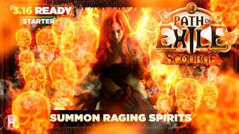 Path Of Exile Scourge SRS Summon Raging Spirits Build Necromancer