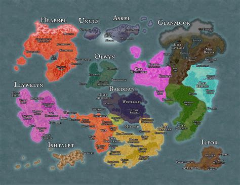 Moontide Isles Political Map 218 DR In Moontide Isles World Anvil