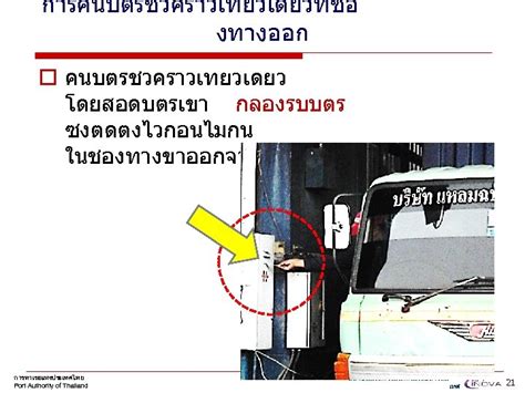 การสมมนาผใชบรการทาเรอ โครงการตดตงระบบควบคมการผานเขา ประตตรวจสอบอตโนมต