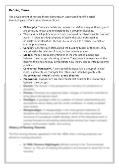 SOLUTION Nursing Theories And Theorists The Definitive Guide For