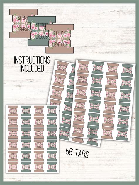 Free Printable Bible Tabs Healing Home