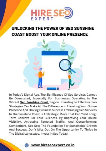 Unlocking The Power Of Seo Sunshine Coast Boost Your Online Presence