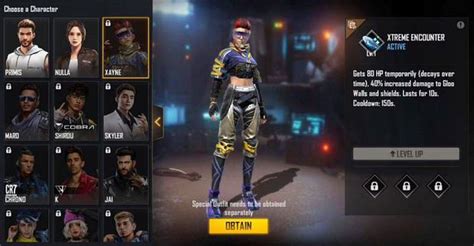Free Fire Los Mejores Personajes Con Habilidad Activa Tras El Parche
