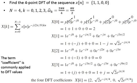solved find the 4 point dft of the sequence x[n] 1 1 0 0 n 4 k 0 1 2 3 k 2tk x[0