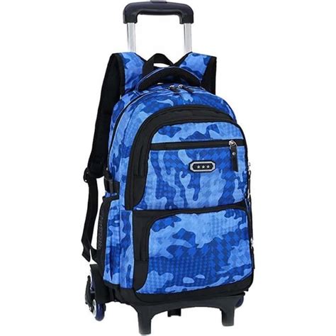 Sac à Dos pour Enfant Cartable a roulettes Garçon Sac Scolaire Roulette