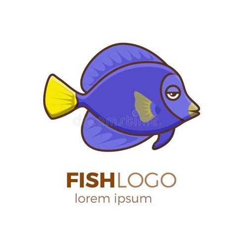 Iconos Lindos Del Ejemplo Del Vector De Los Pescados Fijados Pescados