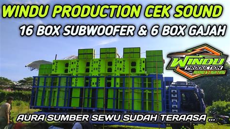 Persiapan Cek Sound Windu Production Langsung Di Atas Truk Fuso Otw